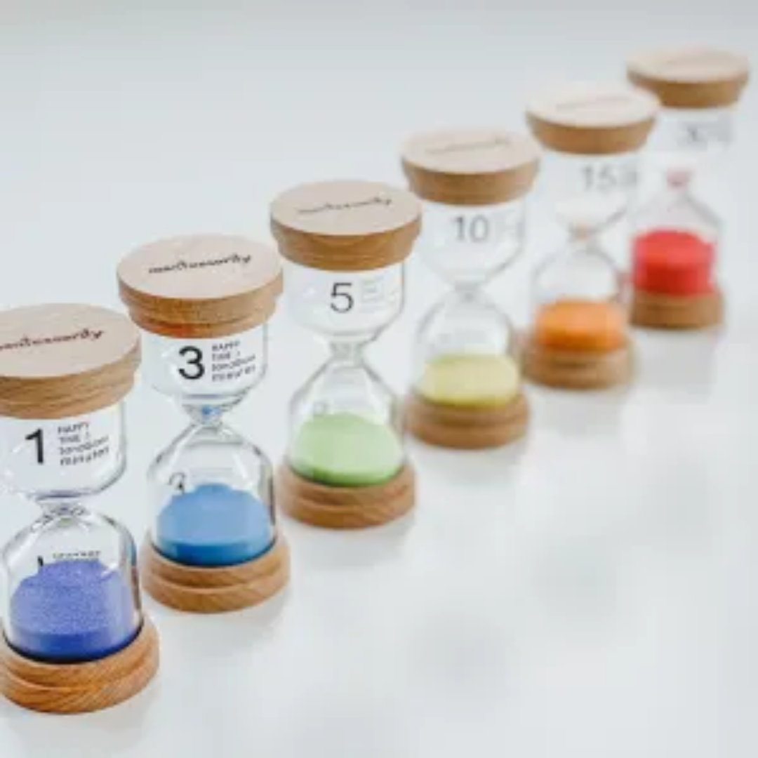 6- Piece Wooden Timer Set – Happy Baton HK