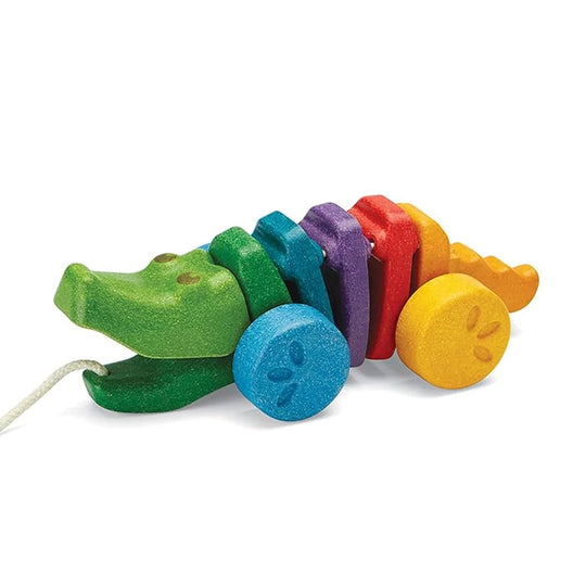 Plan Toys Rainbow Alligator $120 (70% New) – Happy Baton HK