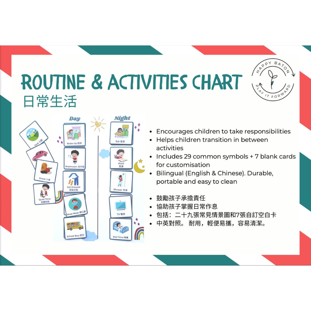 Routine & Activities chart – Happy Baton HK